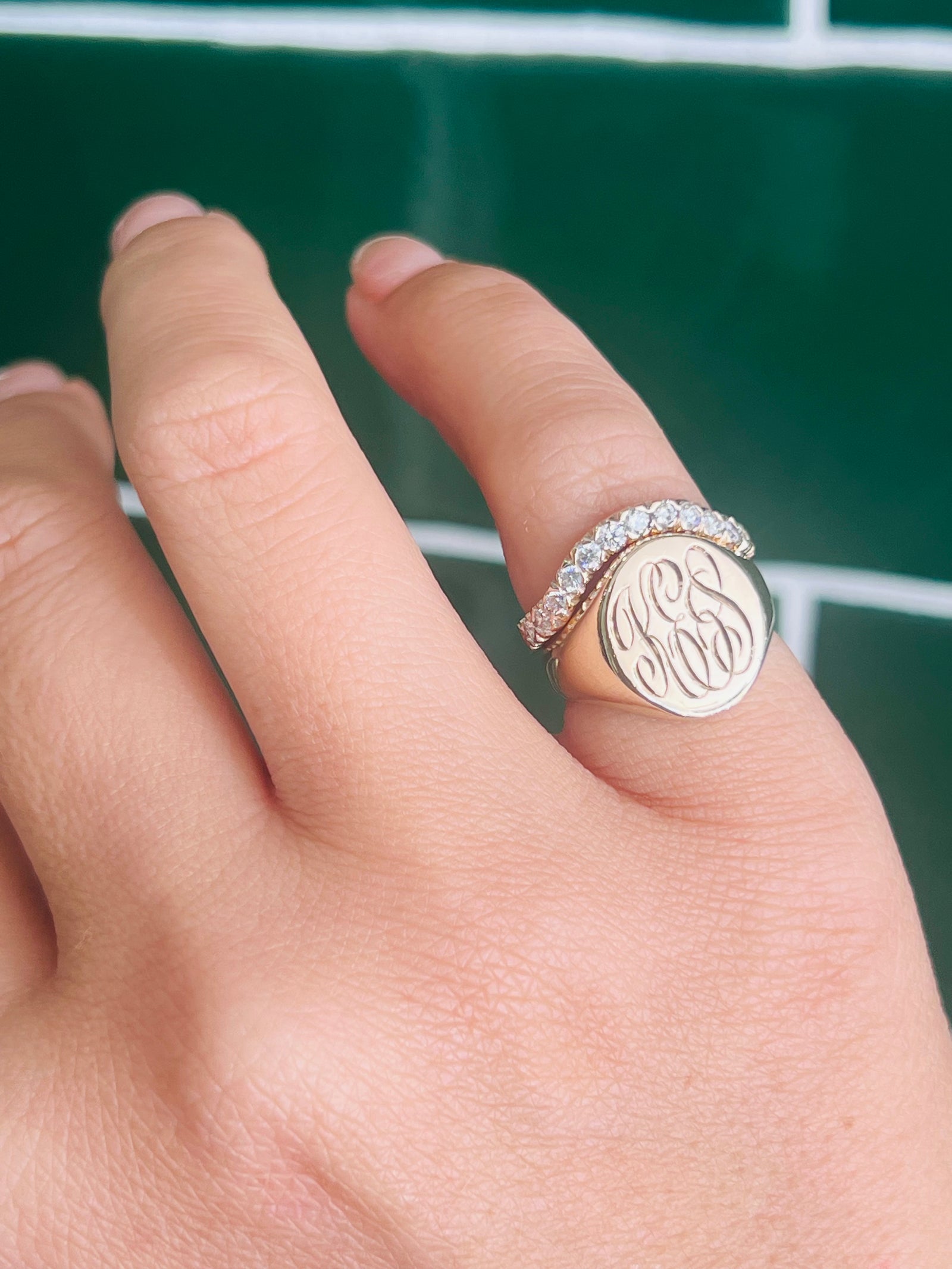 Signet Rings and Diamond Huggie Bands - Warners Fine Jewellery